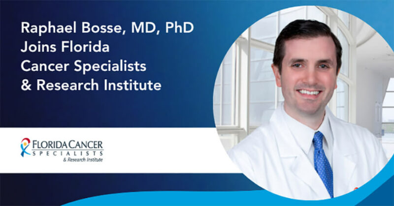 Raphael Bosse, MD, PhD Joins Naples-Goodlette